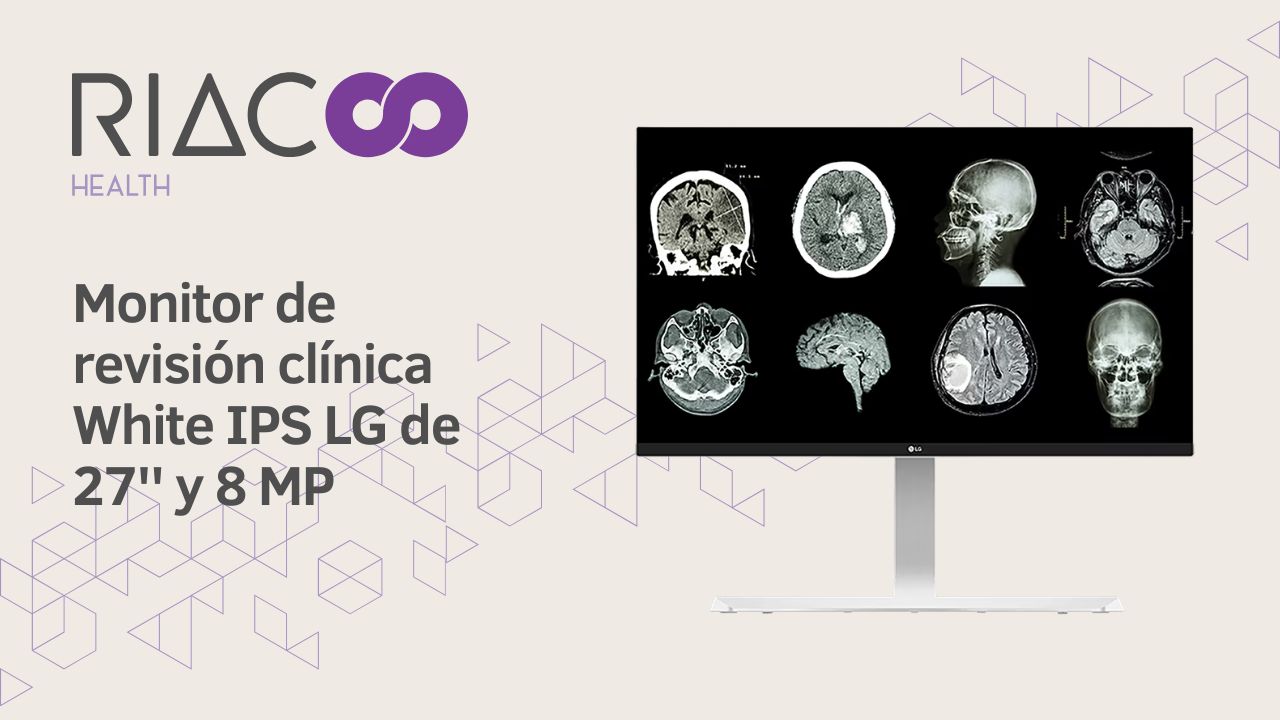 Monitor de Revisión Clínica LG 27" 8 MP Blanco | RIACS Health